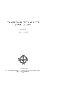 Gwaith Maredudd ap Rhys a'i Gyfoedion - Research Repository